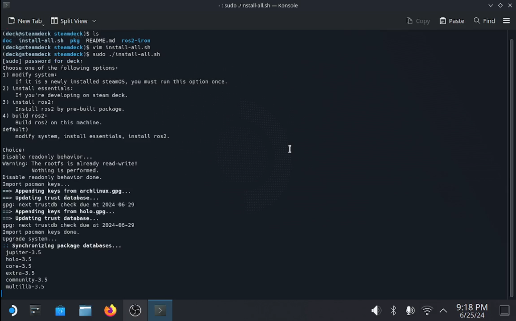 Robotics2024 Project: RoboDeck Control: Integrating Steam Deck with ROS for Intuitive Robotic ...